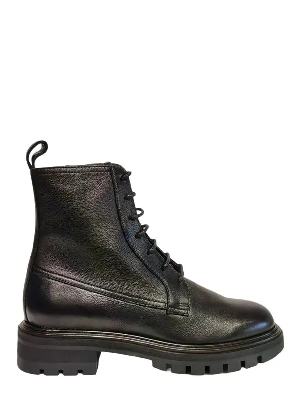 HENDERSON BARACCO Lace-up Leather Boots - Black