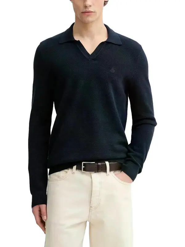 Marc O'polo V-neck Long-sleeve T-shirt - Blue