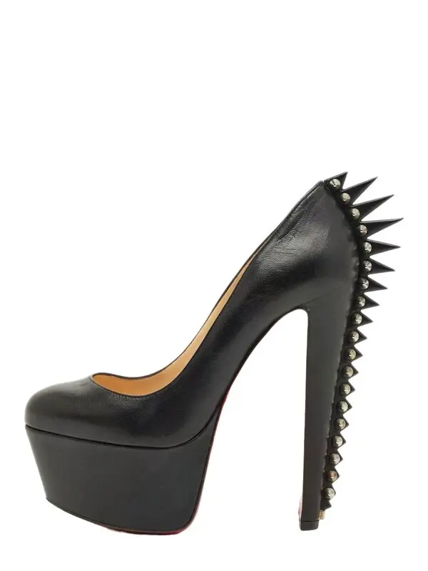 CHRISTIAN LOUBOUTIN Electropump Spike Leather Pumps - Black