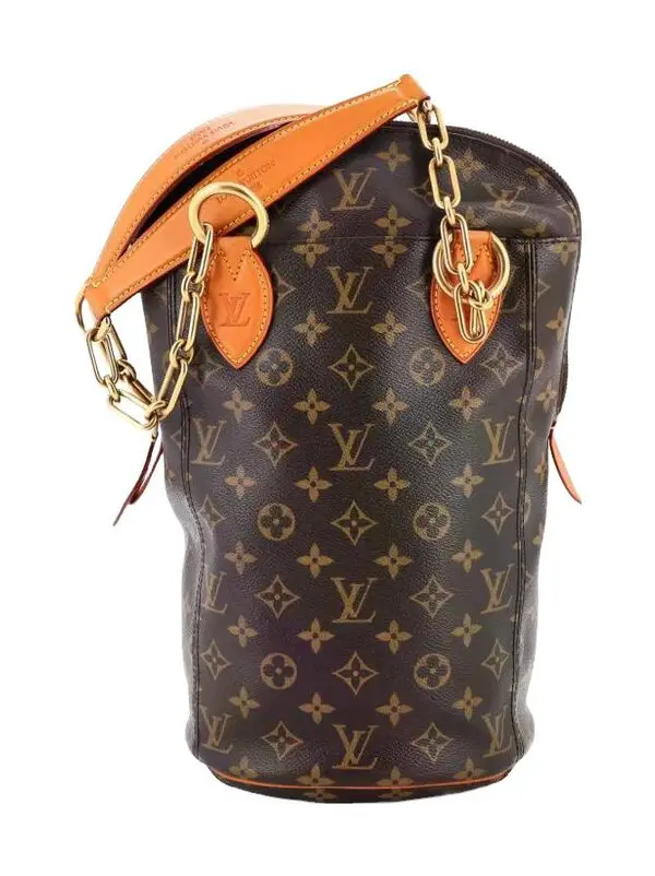 LOUIS VUITTON Karl Lagerfeld Punching Bag Monogram Canvas Gm Shoulder Bag - Brown