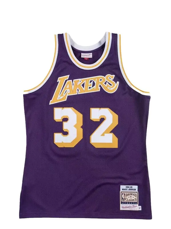 Mitchell & Ness Magic Johnson L.a Lakers 1984 Tank Top - Purple