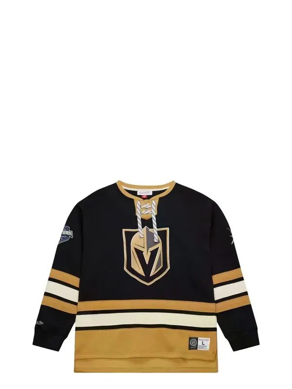 Mitchell & Ness Vegas Golden Knights Heritage Lace-up Pullover - Black