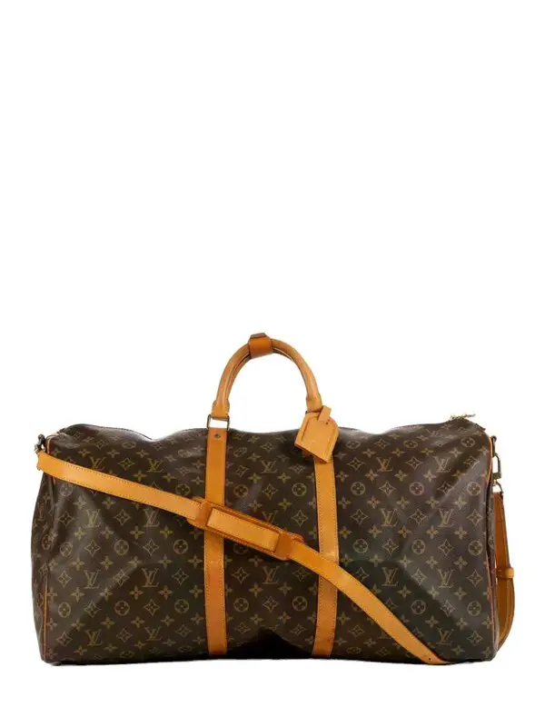 LOUIS VUITTON Keepall Bandoulière 60 Travel Bag - Brown
