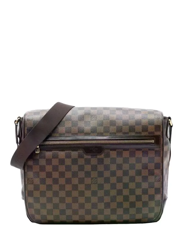 LOUIS VUITTON 2008 Damier Ebene Spencer Crossbody Bag - Brown