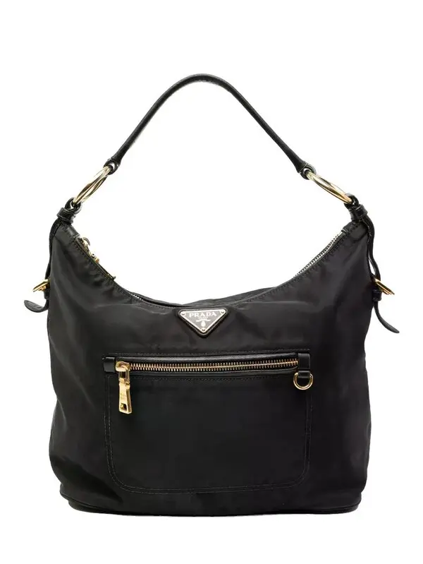 Prada 2013-2025 Tessuto Shoulder Bag - Black