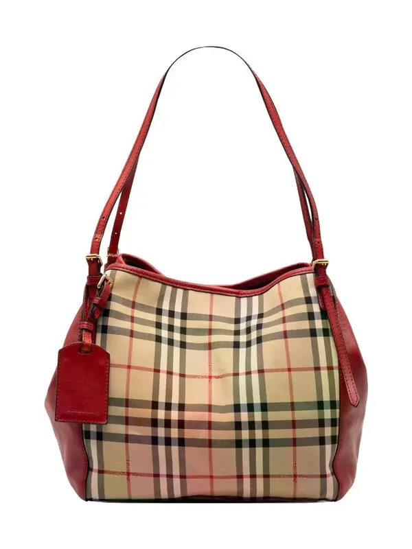 Burberry Haymarket Check Canterbury Tote Bag - Brown