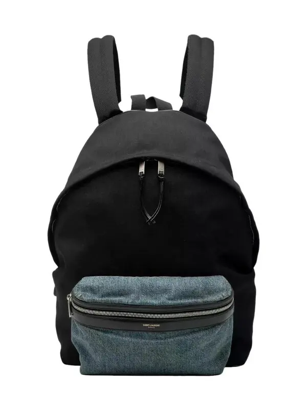 Saint Laurent 2015 Nylon And Denim Classic Hunting Backpack - Blue