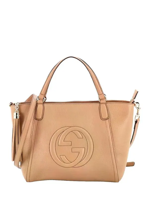 Gucci Soho Convertible Top Handle Satchel - Neutrals