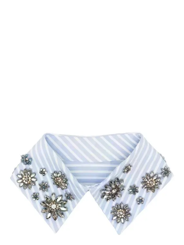 Dice Kayek Crystal-embellished Collar - Blue