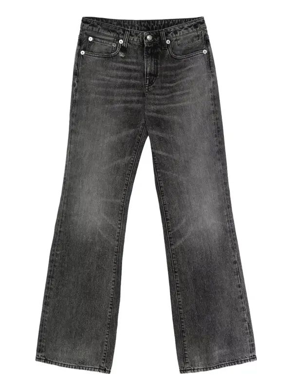 R13 Effie Faded-effect Jeans - Grey