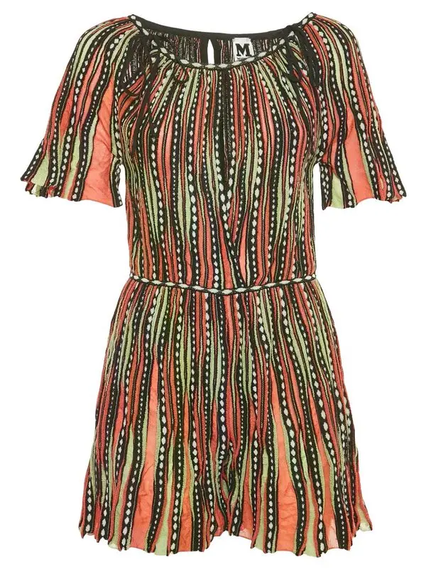 Missoni Knitted Mini Dress - Orange
