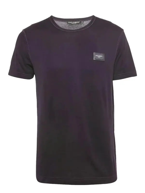 Dolce & Gabbana Logo-plaque T-shirt - Purple