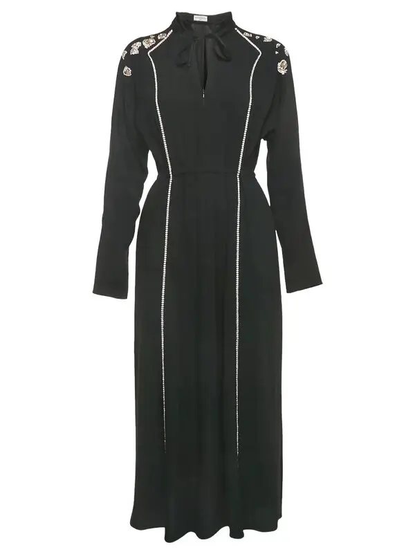Sonia Rykiel Paris Rhinestone-embellished Maxi Dress - Black