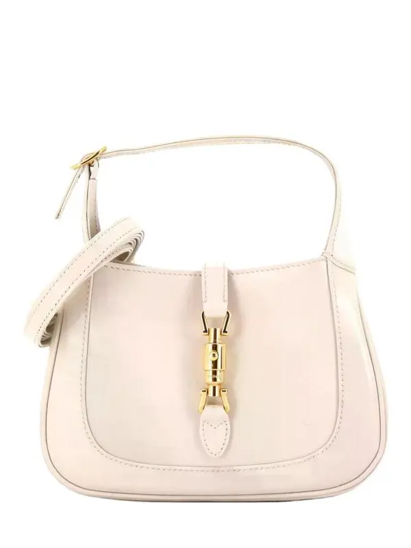 Gucci Jackie 1961 Leather Mini Hobo Bag - White