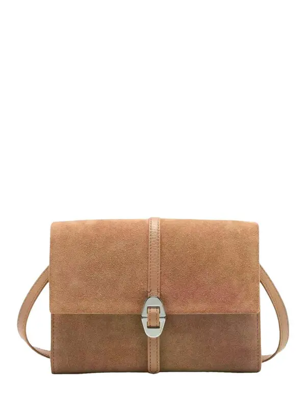 COCCINELLE Dorian Suede Crossbody Bag - Neutrals
