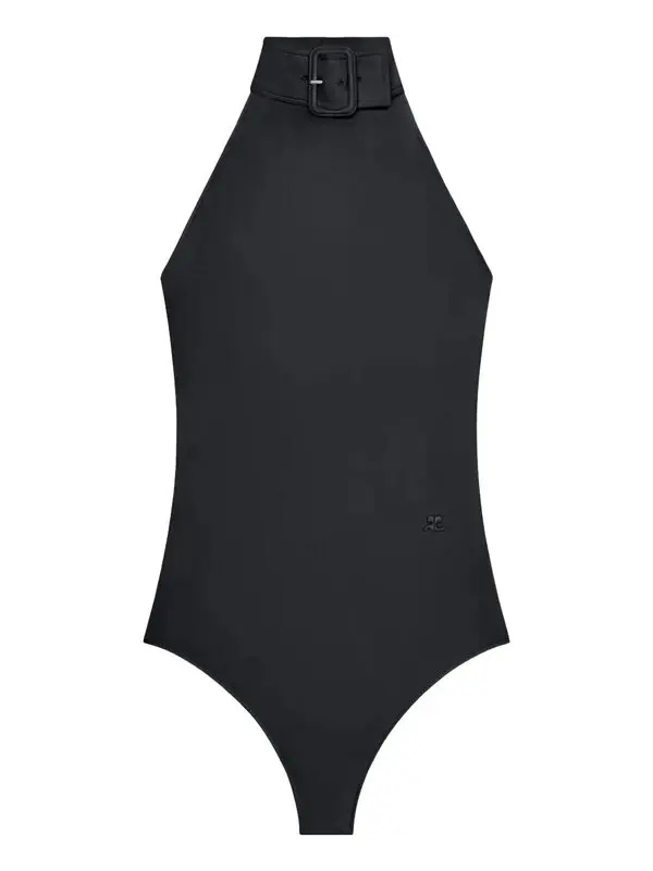COURREGES Buckle-detail Bodysuit - Black