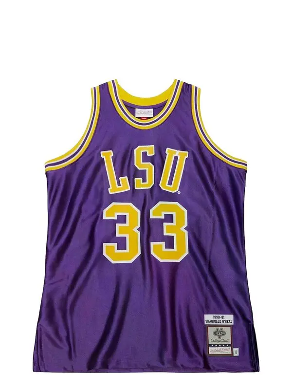 Mitchell & Ness Ncaa Lsu 1990 Shaquille O'neal Tank Top - Purple