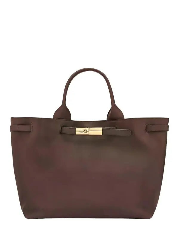 Longchamp Le Roseau Large Tote Bag - Brown