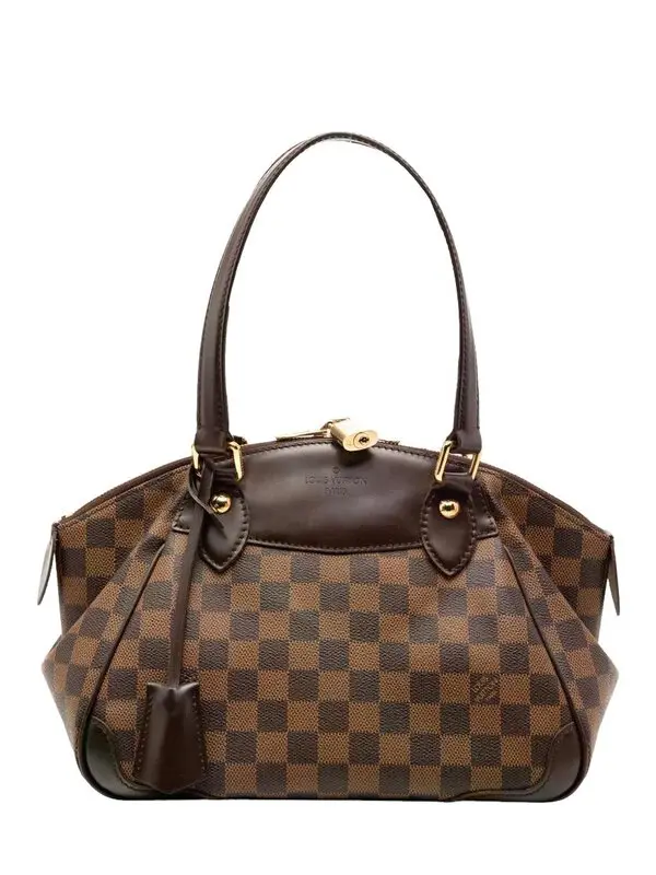 LOUIS VUITTON 2010 Damier Ebene Verona Pm Satchel - Brown