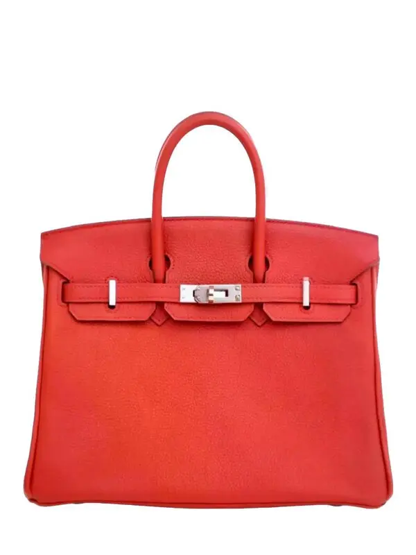 Hermès 2016 Togo Birkin Retourne 25 Handbag - Red