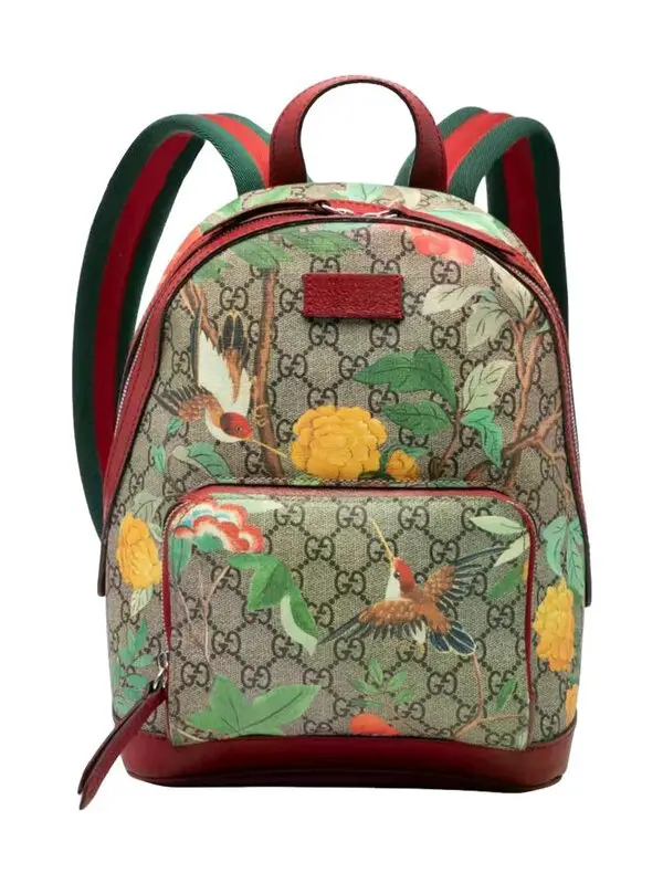 Gucci Small Gg Supreme Tian Backpack - Brown
