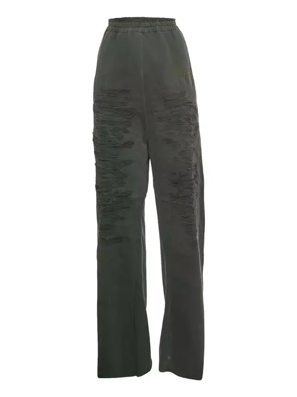 Maison Martin Margiela Distressing Trousers - Green