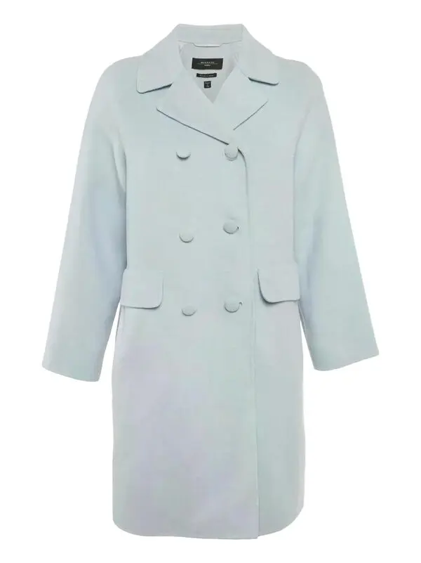 Max Mara Double-breasted Coat - Blue