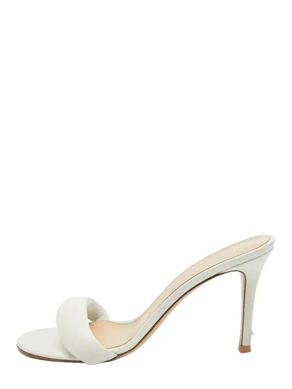 GIANVITO ROSSI Bijoux Padded-strap Heeled Sandals - White