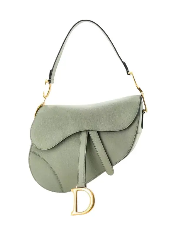 Dior Saddle Handbag Leather Medium - Green