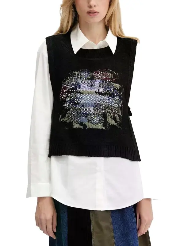 Desigual Buttoned Shirt Set - Black