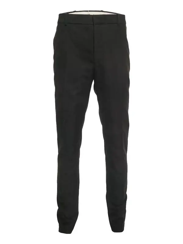 Alexander McQueen Cotton Embroidery Trousers - Black