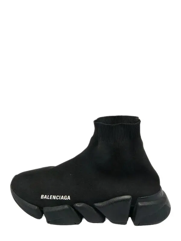 Balenciaga Speed Knitted Sneakers - Black