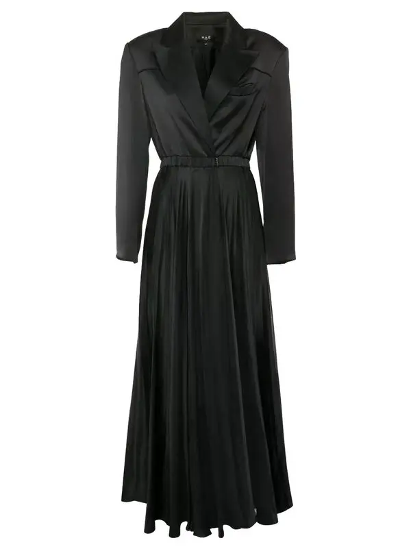 MAE CASSIDY Double-breasted Maxi Dress - Black