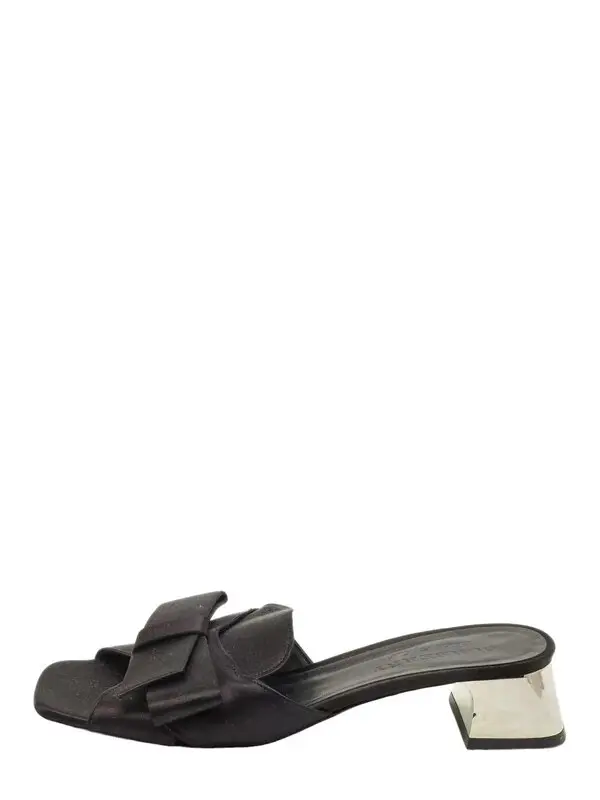 Burberry Bow-detail Sandals - Black