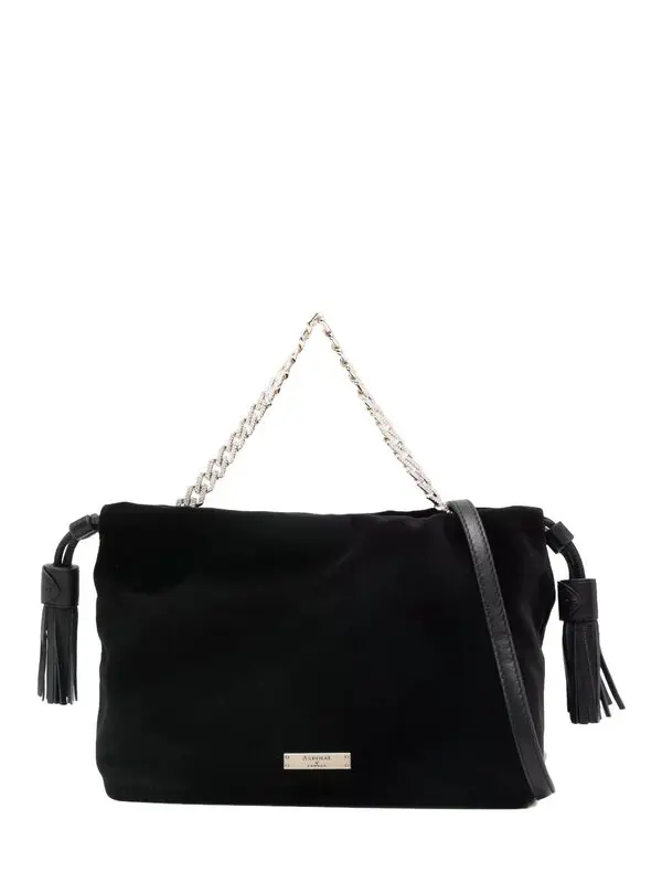 ASPINAL OF LONDON Amelia Velvet Tote Bag - Black