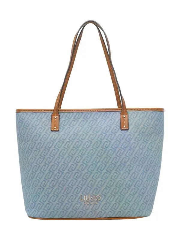 Liu Jo Logo Zip Tote - Blue