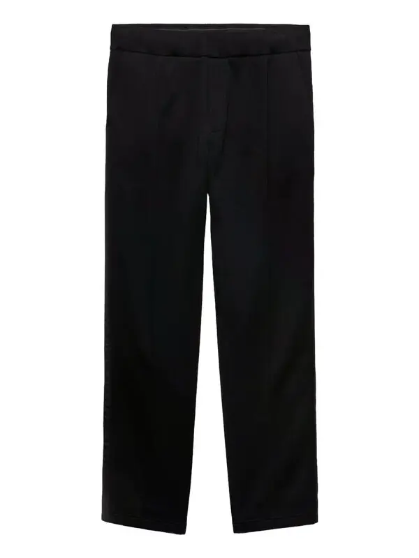 Prada Logo-plaque Trousers - Black