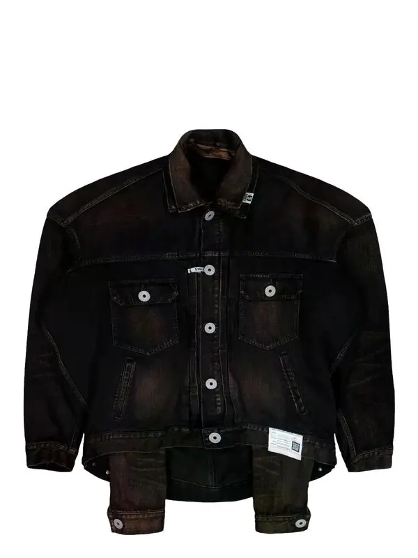 Mihara Yasuhiro Layered Denim Jacket - Black
