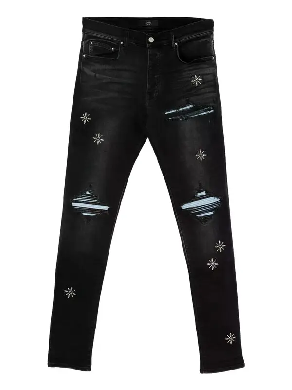 Amiri Embellished Jeans - Black