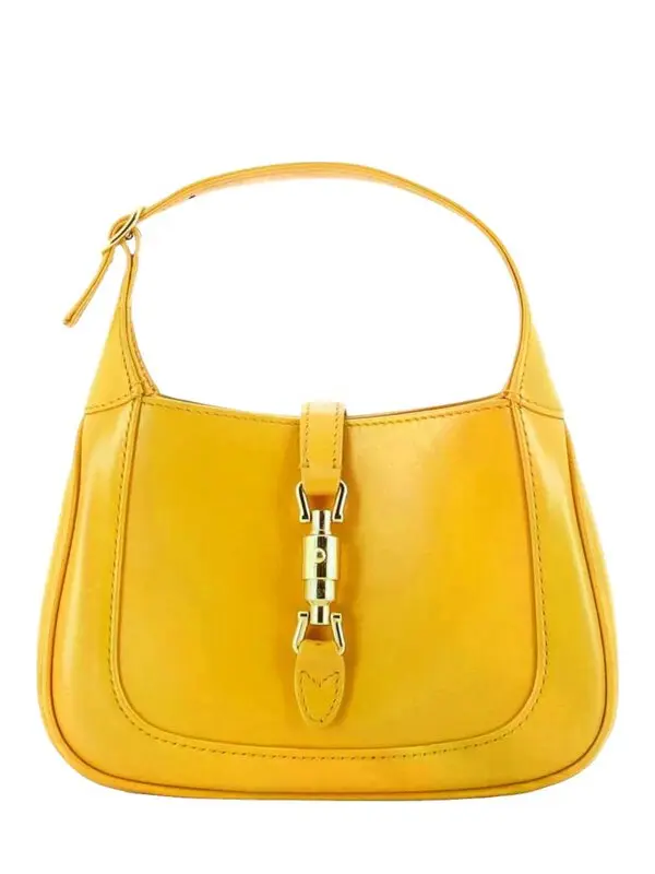 Gucci Jackie 1961 Leather Mini Hobo Bag - Yellow