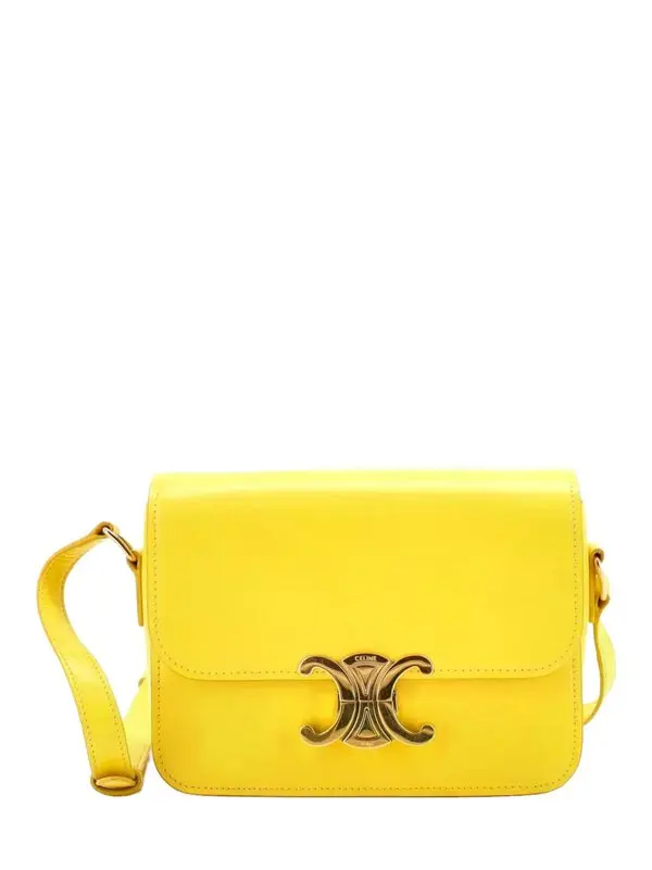 Celine Triomphe Teen Crossbody Bag - Yellow
