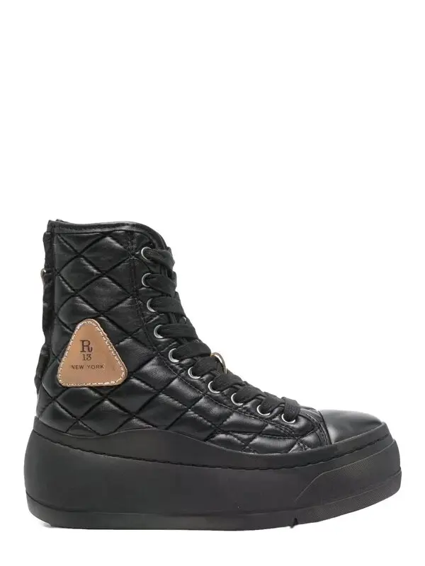 R13 Tall Kurt High-top Sneakers - Black