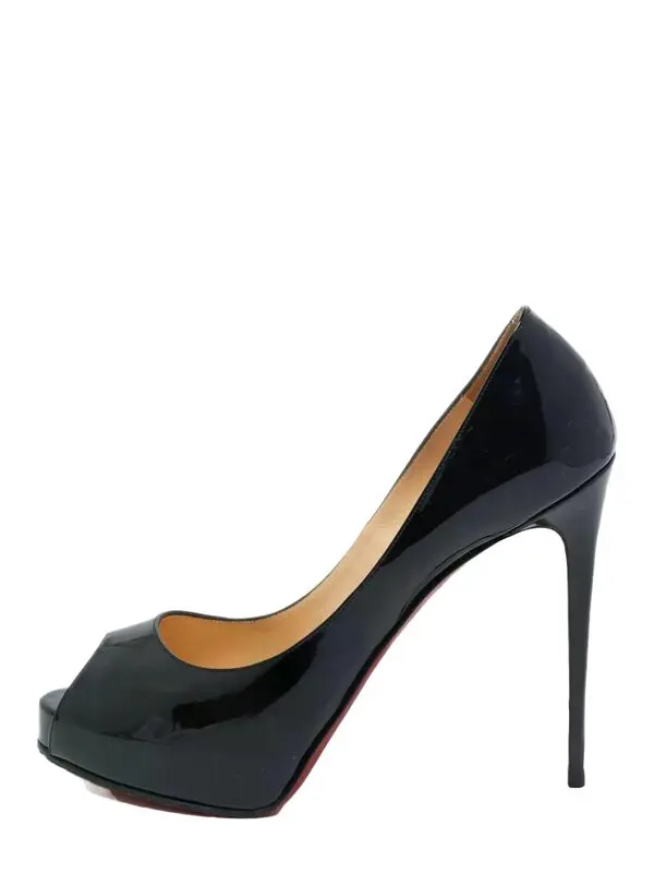 CHRISTIAN LOUBOUTIN Very Prive Peep-toe Pumps - Black