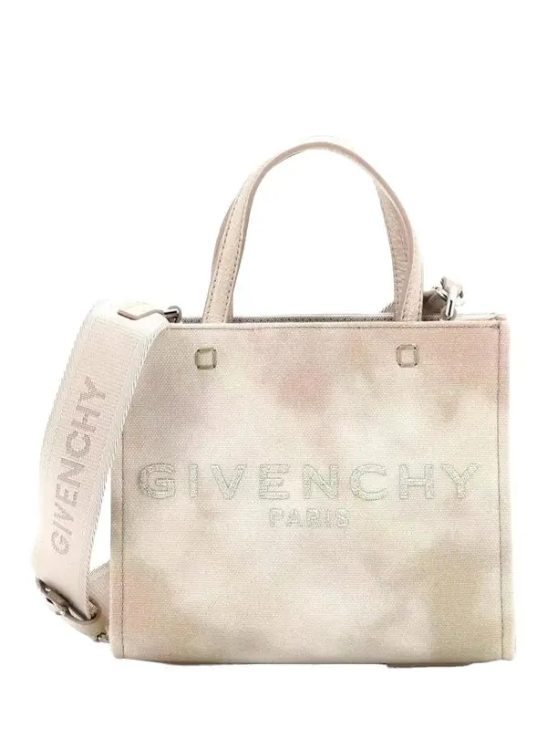 Givenchy G-printed Canvas Mini Tote Bag - Neutrals
