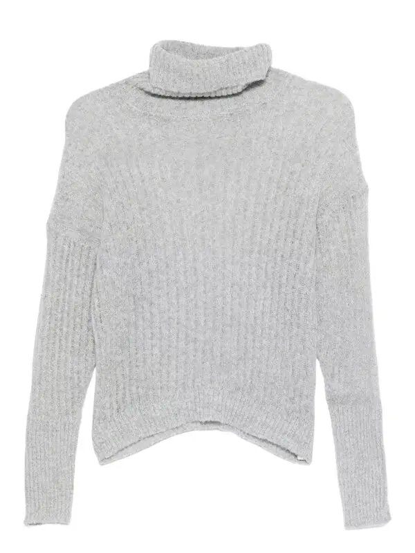 RAME Roll-neck Knitted Sweater - Grey