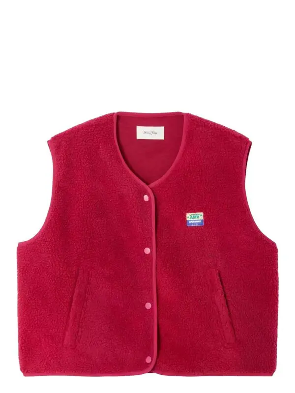 American Vintage Hoktown Gilet - Red