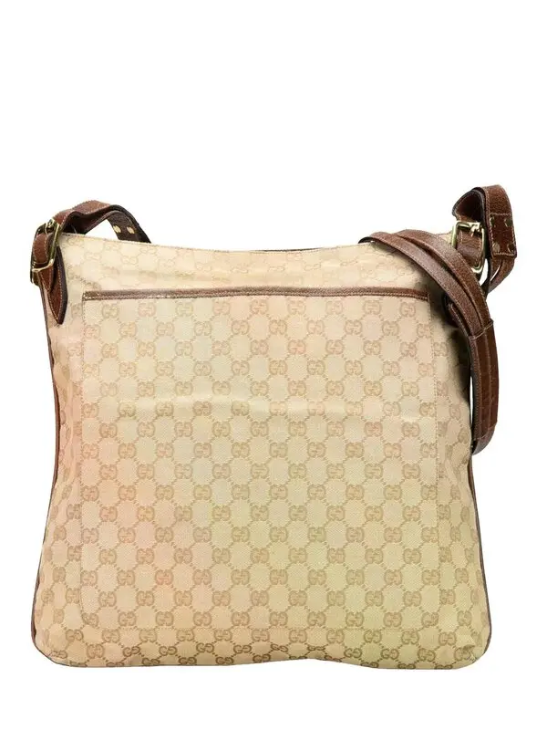 Gucci Gg Canvas Crossbody Bag - Brown