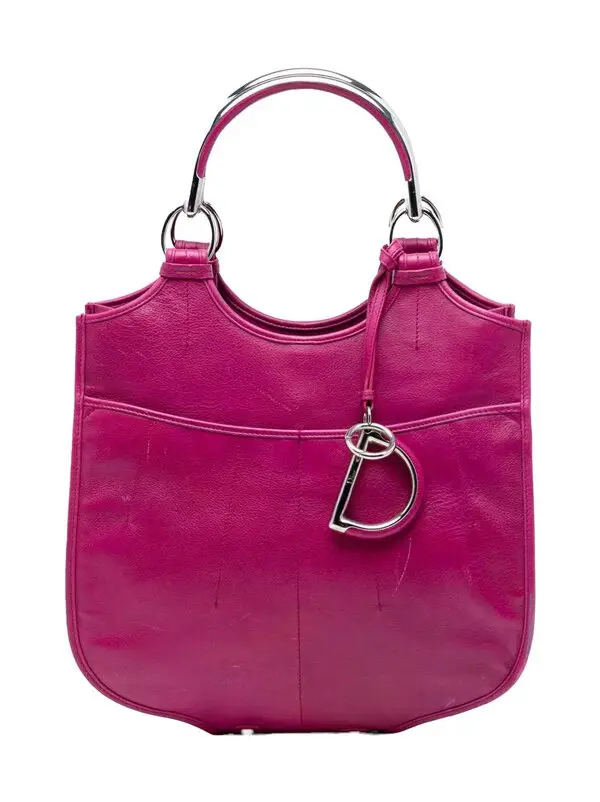 Dior 2008 Leather 61 Hobo Bag - Pink