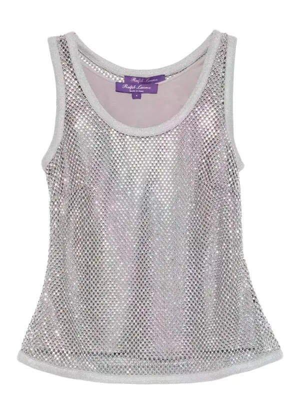 Ralph Lauren Crystal-embellished Tank Top - Grey