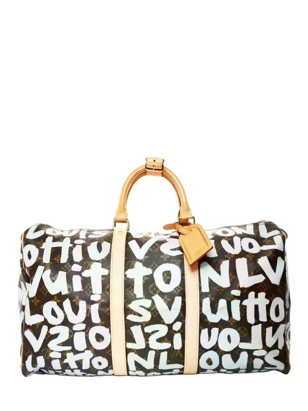 LOUIS VUITTON 2001 Graffiti Keepall 50 - Brown